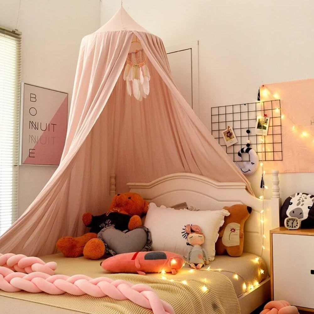 DreamNest Kids Bed Canopy | Soft Hanging Fabric | Cozy Play Tent ...
