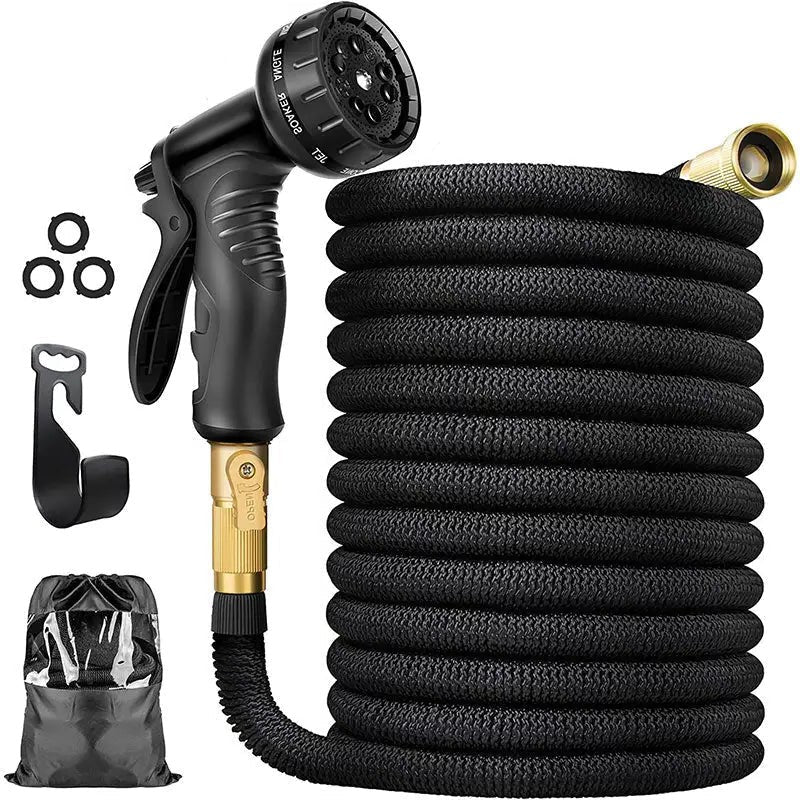 Hydroflex 100 Ft Expandable Garden Hose – 8 Spray Modes for Efficient ...